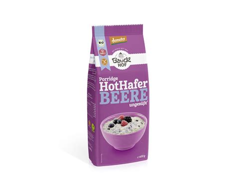 Bauckhof Hot Hafer Beere Glutenfrei 400g