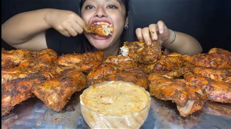 Maddy Eating Challenge 100 Chicken Breast ASMR Eating Show ASMR