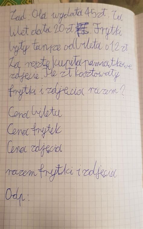 Pomocy Mam To Zadanie Na Jutro Brainly Pl