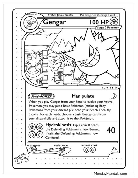 Pokemon Card Coloring Pages Free Pdf Printables