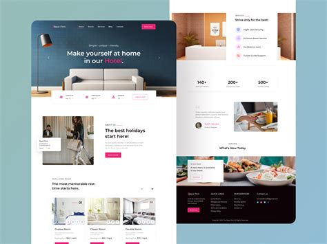 Room Booking Website Template Best Design Idea