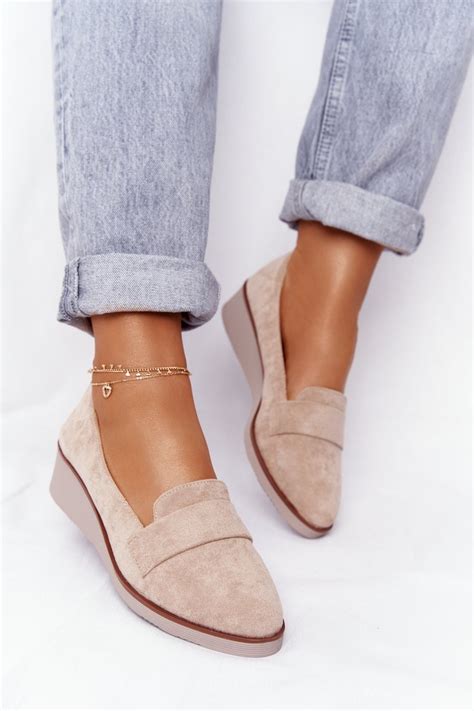 Eleganckie P Buty Na Koturnie Vinceza Zamszowe Be Owe Damskie