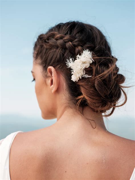 Peigne de fleurs Mini Nimbe pour la mariée Les Fleurs Dupont