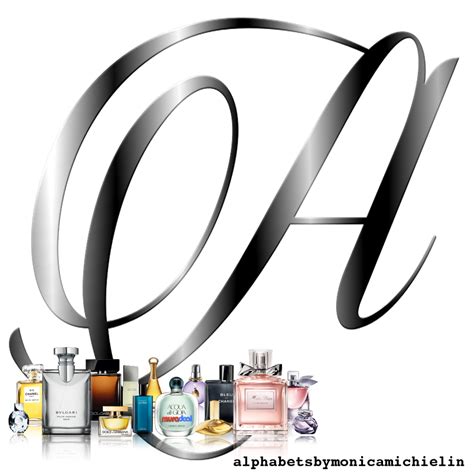 M Michielin Alphabets PERFUME ALPHABET PNG ALFABETO DE PERFUME PNG