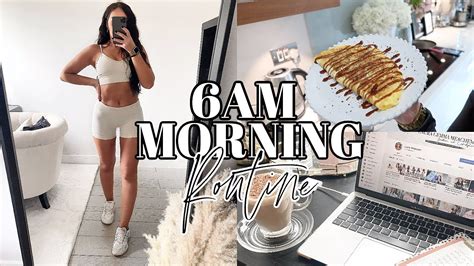 6AM MORNING ROUTINE My Productive Healthy Habits YouTube