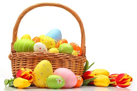 Free Images Easter Egg Wicker Picnic Basket Easter Bunny Gift