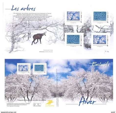 Collectors COLLECTOR Les Exclusifs Hiver Les Arbres 4 Timbres