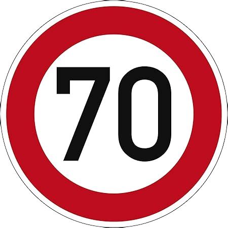 Panneau de signalisation à vitesse maximale autorisée 70 n 274 70 Ø