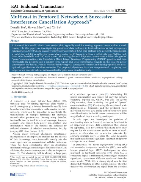 pdf multicast in femtocell networks a successive interference cancellation approach