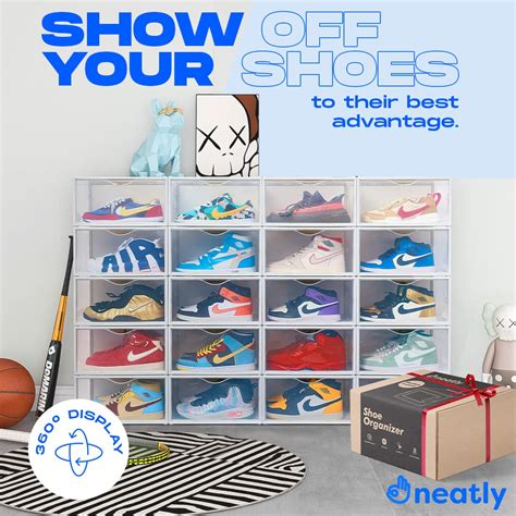Buy Shoe Storage Boxes Shoe Display Case Sneaker Storage Shoe Boxes