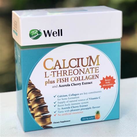 Thực phẩm bổ sung Canxi Collagen Calcium L Threonate Plus Fish Col