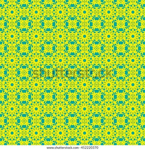 Green Seamless Islamic Pattern Moroccan Pattern Stock Vector Royalty
