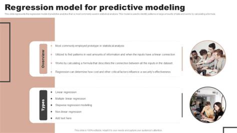 forecast analysis technique it regression model for predictive modeling mockup pdf powerpoint
