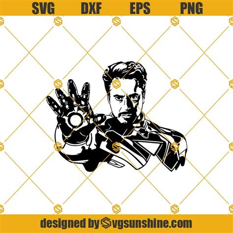 Iron Man Svg Tony Stark Svg Marvel Svg Sunshine