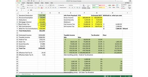 Income Tax Calculator Excel