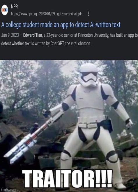 Traitor Trooper Imgflip
