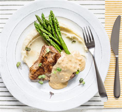 Escalopes de porc et sauce à la moutarde Le porc du Québec