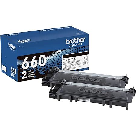 Amazon Brother Genuine High Yield Black Toner Cartridge Twin Pack
