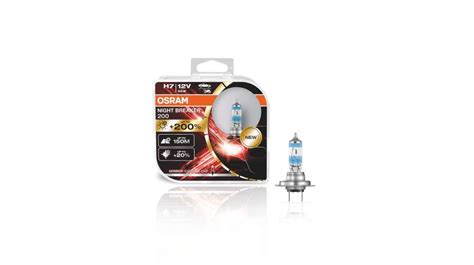 H7 Osram Night Breaker Laser Headlight Bulbs 200 More Brightness