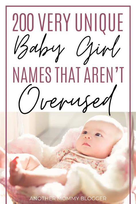 A Baby In A Pink Blanket With The Words 200 Very Unique Baby Girl