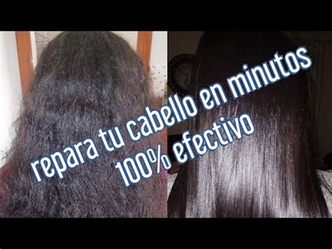 Como reparar cabello dañado en minutos YouTube