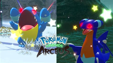 Shiny Alpha Gible Gabite Pokemon Legends Arceus YouTube