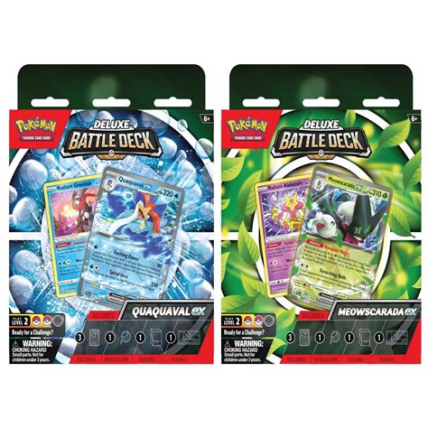 Deluxe Battle Deck Meowscarada Ex Quaquaval Ex Revealed