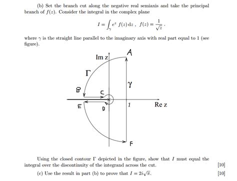complex analysis contour integration of this path circling branch point mathematics stack