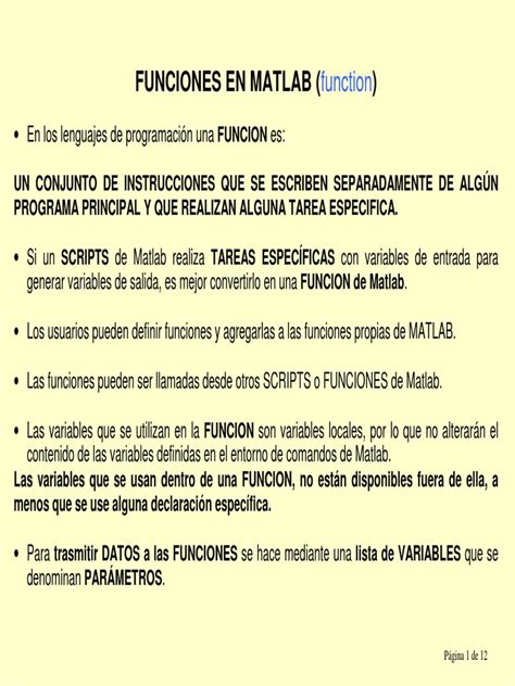 function matlab pdf matriz matemáticas programa de computadora