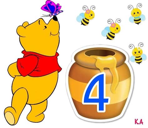 Pin De Elaine Regina Em Desenhos Fofos N Meros E Letras Em Pooh