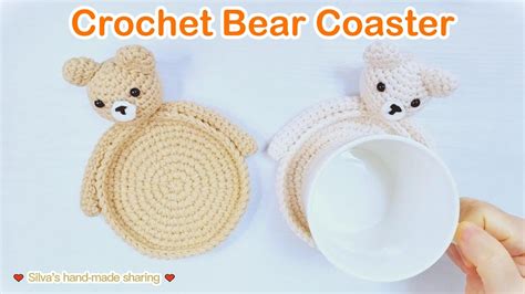 Cute Crochet Bear Coaster Bear Storage Box YouTube