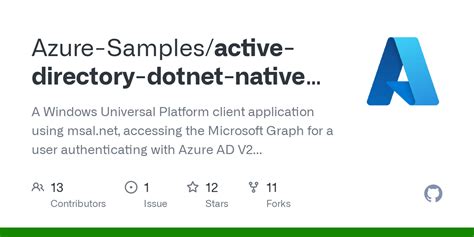 Github Azure Samples Active Directory Dotnet Native Uwp V A Windows