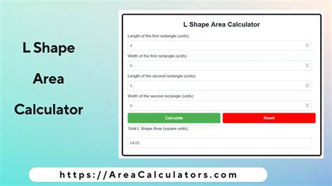 L Shape Area Calculator Online Calculators