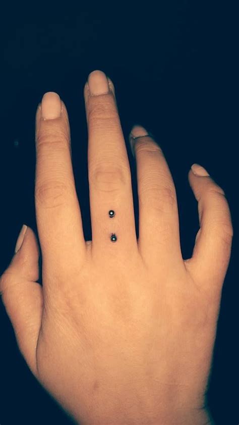 Finger Surface Piercing By Brittany At INK INK Springfield MO Female
