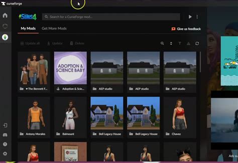 How To Install Mods With The Curse Forge App For Sims