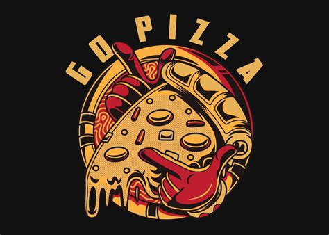 Pizza Go Illustration Poster By Ari Yanda Displate