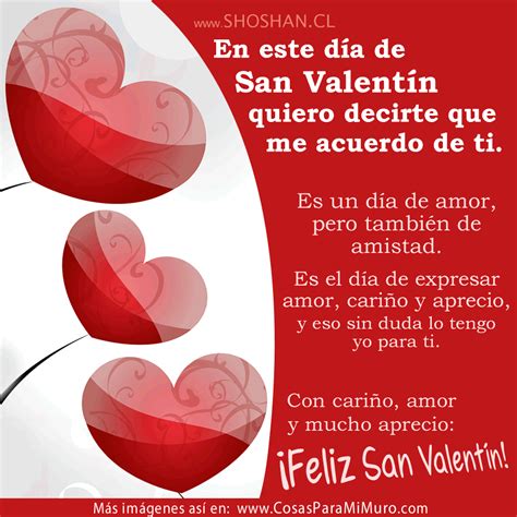 San Valentín día de amor y amistad Cosas para mi muro