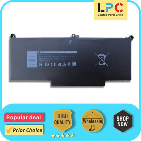 F3YGT Laptop Battery For Dell Latitude 7280 7290 7380 7390 7480 7490
