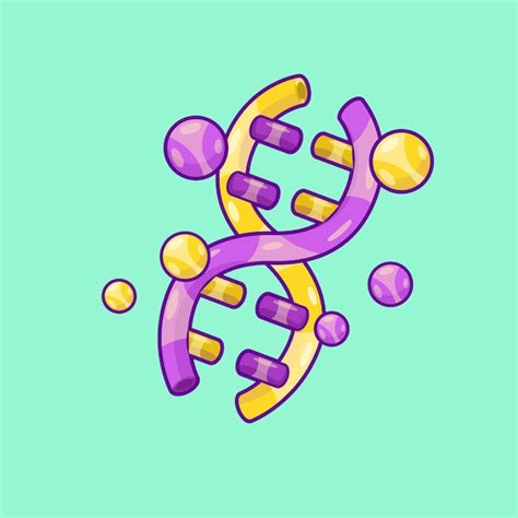 Premium Vector Hand Drawn Dna Structure Illustration Concept