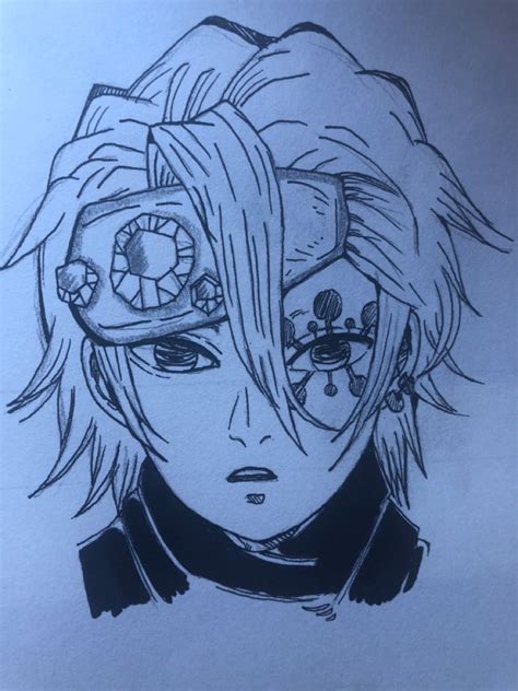 How To Draw Tengen Izui Step By Step For Beginners Tengen Uzui Drawing