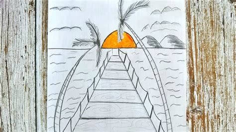 Easy Way To Draw Landscape Step By Step Drawing Tutorial For
