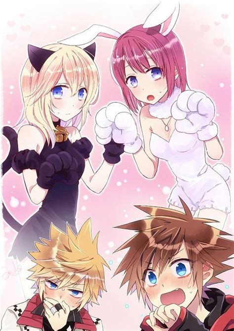 Namine Roxas Sora Kairi Kingdom Hearts By Xion Kingdom