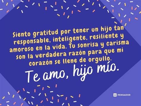 Las mejores 62 felicitaciones de cumpleaños para hijo Pensador