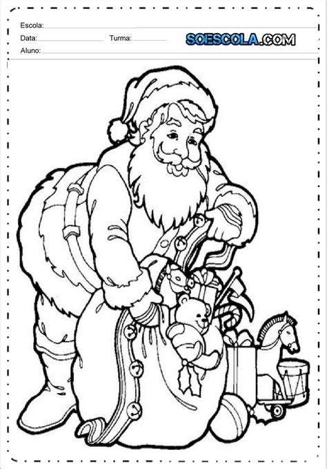 Desenhos De Papai Noel Para Colorir E Imprimir Desenhos De Natal