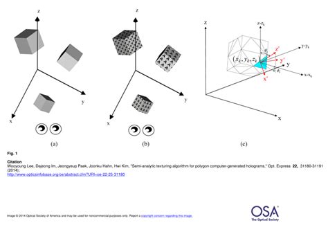 pdf semi analytic texturing algorithm for polygon computer generated holograms