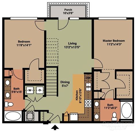 B L Bedroom Bathroom Bedroom House Plans Tiny House Floor Plans