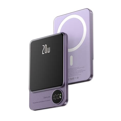 W Magnetic Wireless Power Bank Wirelessly Charging External Battery