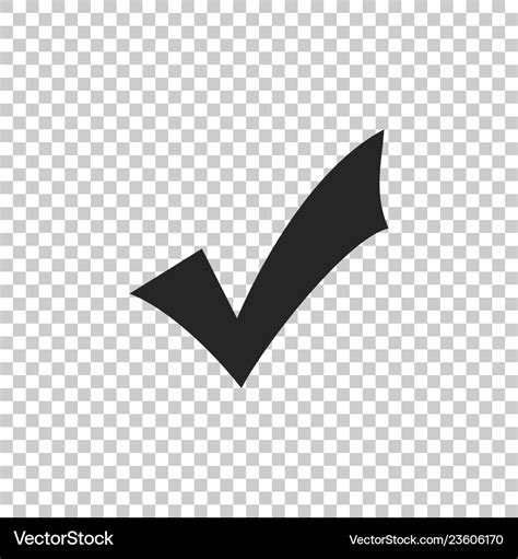 Check Mark Icon Isolated On Transparent Background