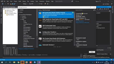 How To Install Visual Studio 2019 Installer Projects Extensions YouTube