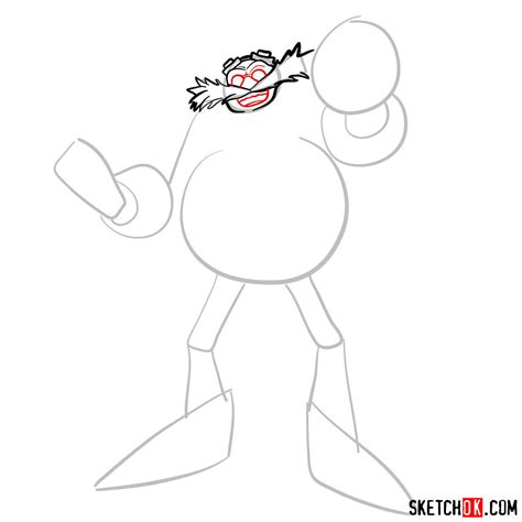 How To Draw Dr Robotnik Eggman From Sonic The Hedgehog Sketchok